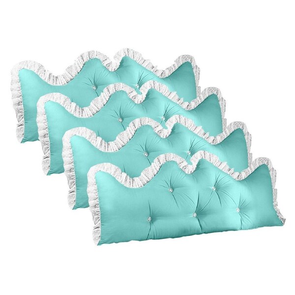 SOGA 4X 180cm Light Blue Princess Bed Pillow Headboard Backrest Bedside ...