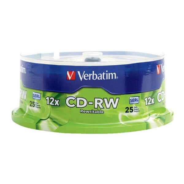 (LS)Verbatim CD-RW 700MB 25Pk Spindle 12x | Woolworths