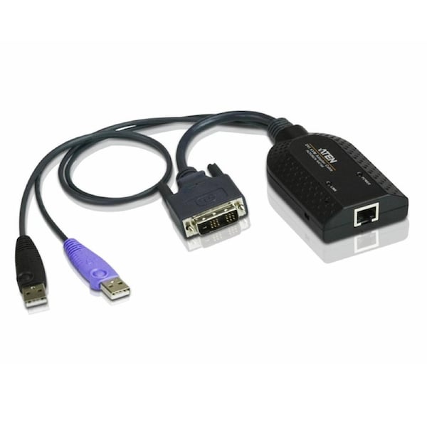 Aten KVM Cable Adapter with RJ45 to DVI, USB for KH, KL, KM and KN ...