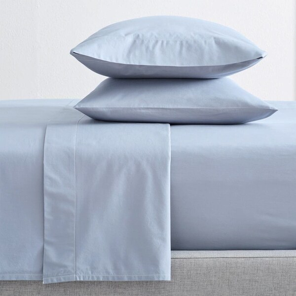 Renee Taylor Long Single Sheet/Pillowcases Set 300TC Organic Cotton ...