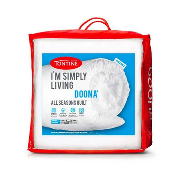 Tontine 240x210cm Simply Living All Season King Bed Cotton Quilt Donna ...