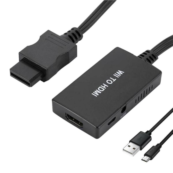 Wii to HDMI Converter Adapter 1080p 720p Output Video with 3.5mm Audio ...