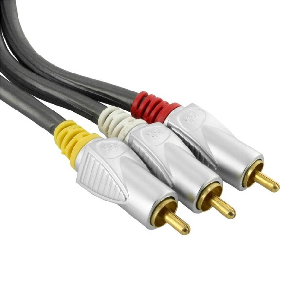 75cm ISIX Pro HQ Composite AV 3RCA Audio Video Cable Lead IQC4075 ...