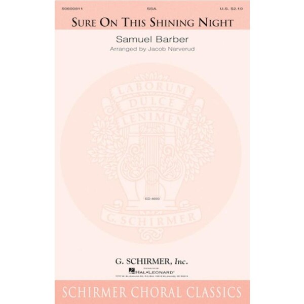 Sure On This Shining Night SSA | Woolworths