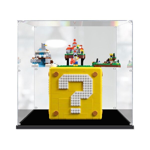 Acrylic Display Case for LEGO 71395 Super Mario 64 Question Mark Block ...