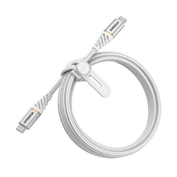 OtterBox USB-C to USB-C Fast Charge & Data Transfer Cable Cloud White ...
