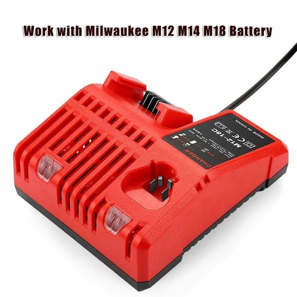 12V-18V Battery Charger for Milwaukee M12-18C Multi Voltage Rapid Dual ...