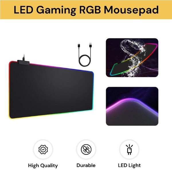 LED Gaming RGB Mousepad | Woolworths