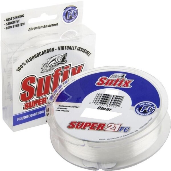 40m Spool of 60lb Sufix Super 21 Fluorocarbon Fishing Leader - 100% Fluorocarbon | Woolworths