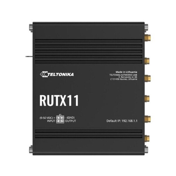 Teltonika RUTX11 Industrial Cellular Router, 4G LTE CAT 6, Dual SIM ...