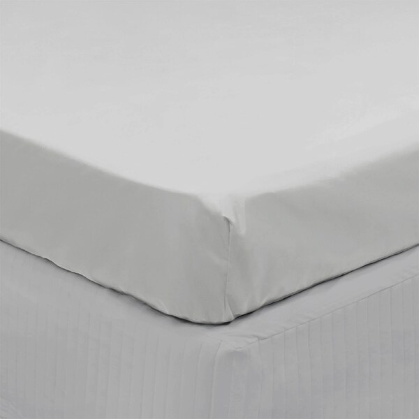 Algodon Long Single Bed Fitted Sheet 300TC Cotton Silver Home/Bedding ...