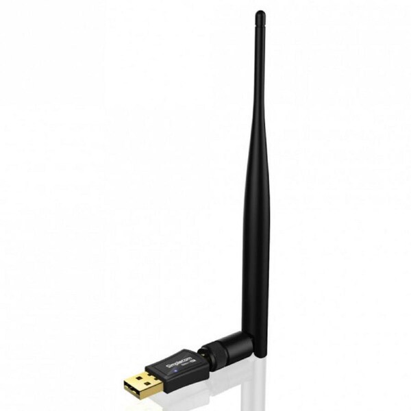 Simplecom AC600 WiFi Dual Band USB Adapter with 5dBi High Gain Antenna ...
