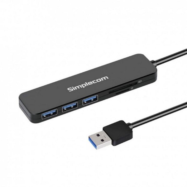 Simplecom SuperSpeed 3 Port USB 3.0 USB 3.2 Gen1 Hub with SD/MicroSD ...