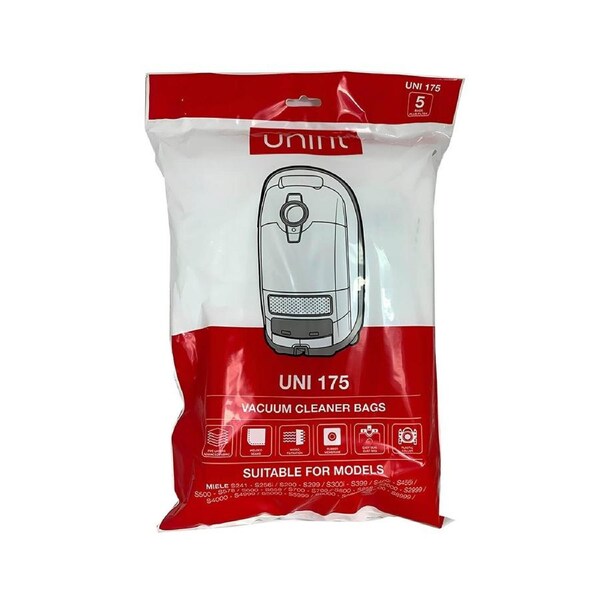 Unifit 175 Dust Bags for various Miele Vacuum Cleaners 5pkt | Woolworths
