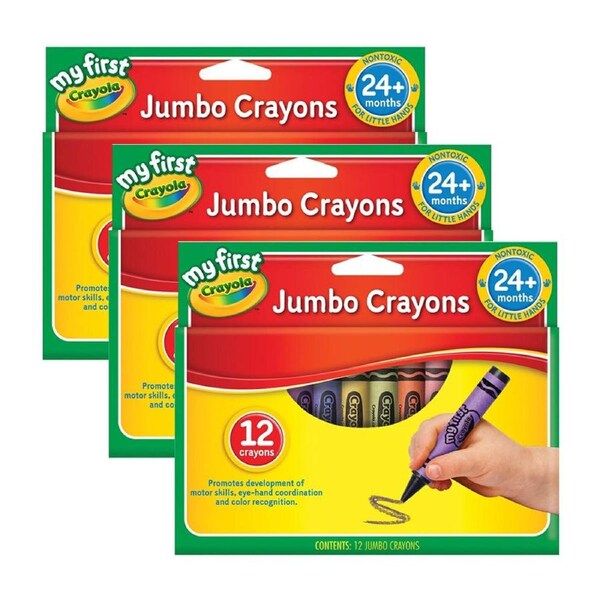 36pc Crayola My First Crayola Nontoxic Assorted Colour Jumbo Crayons ...