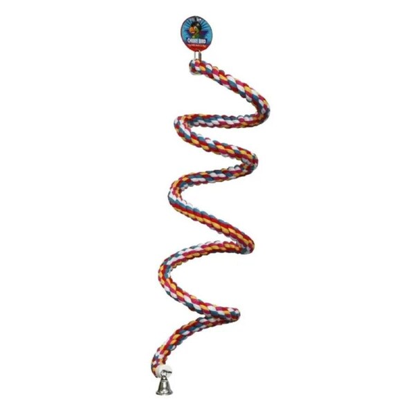 Cheeky Bird Spiral Rope Perch 240cm B0888 | Woolworths