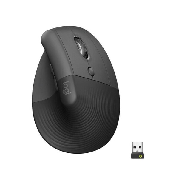 Logitech Lift Vertical Ergonomic Mouse - Graphite | Woolworths