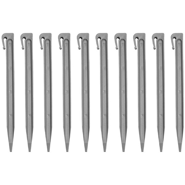 Greenlife Recycled Plastic Garden Edging Pegs x 10 - Slate Grey ...