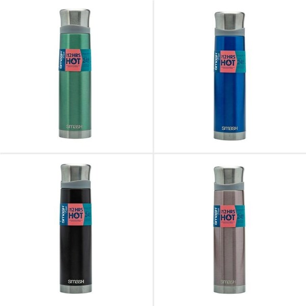 Smash Stainless Steel Beverage Flask 550ml - Assorted* | Woolworths
