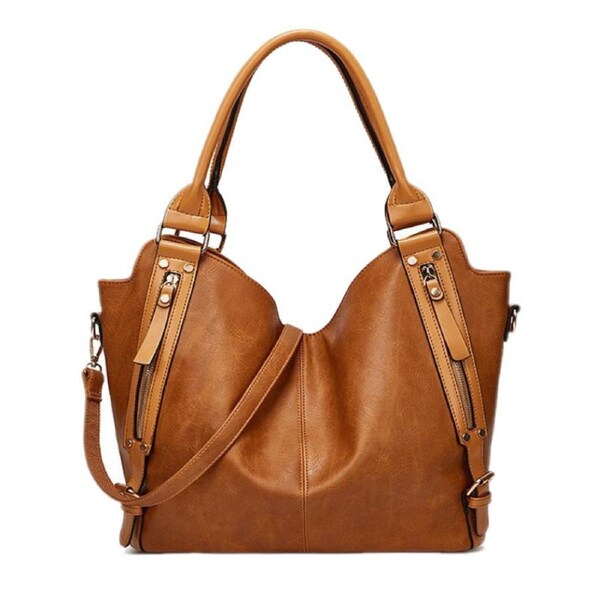 Women Tote Bag Handbags PU Leather Fashion Hobo Shoulder Bags with ...