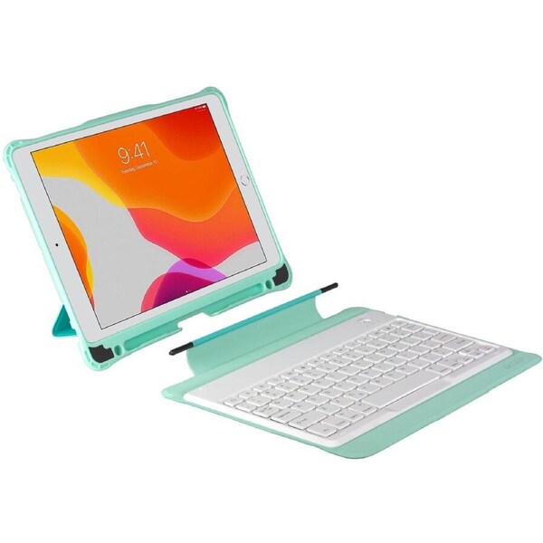 Laser Tablet Case with Wireless Keyboard 10.2" - Green | Woolworths