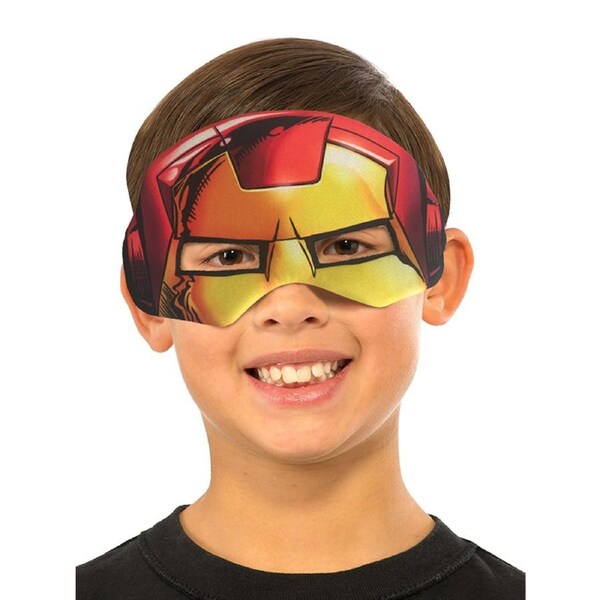 Marvel Avengers Iron Man Plush Eye Mask Superhero Halloween Kids/Boys ...