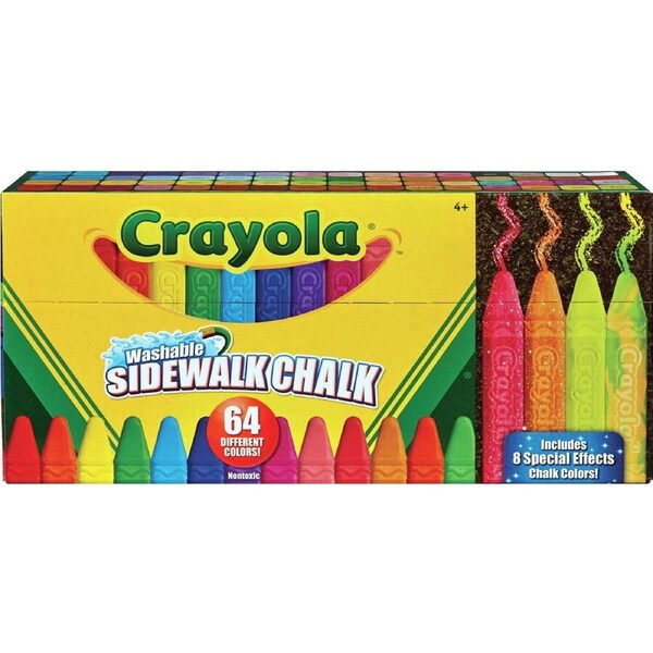 Crayola Sidewalk Chalk 64 Pack | Woolworths