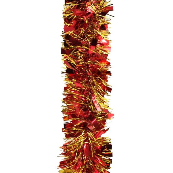 10m RED GOLD Mix Christmas Tinsel 75mm | Woolworths