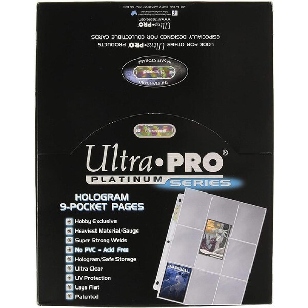 Ultra PRO 9-Pocket Trading Card Pages - Platinum Series (100 Pages ...