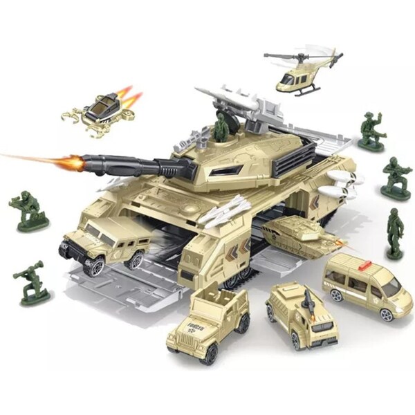 Battle Tank Toy With Realistic Rotating Turret Military Vehicles Sets ...