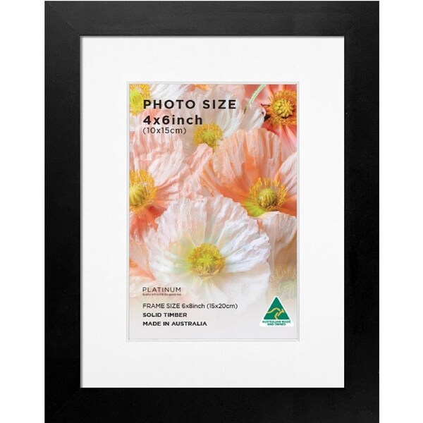 Platinum Essential Black Photo Frame 6x8" | Woolworths