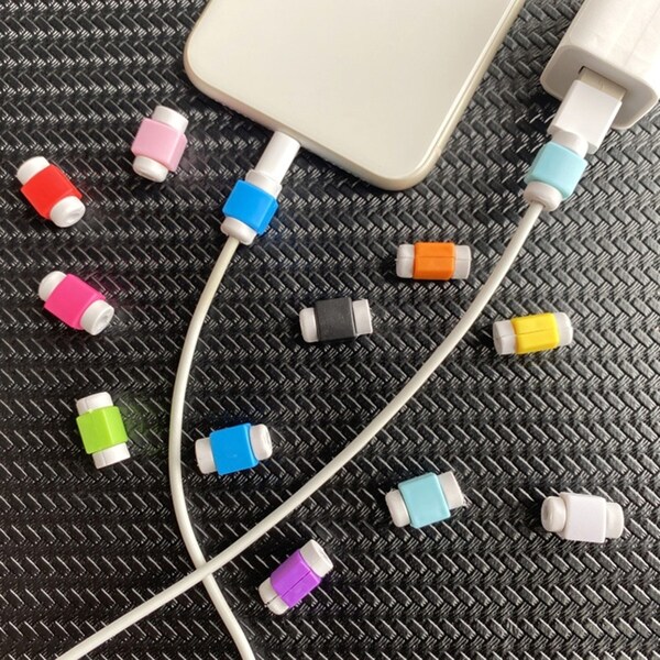 12 Sets Phone Data Cable Protection Line Sets phone Cable Saver ...