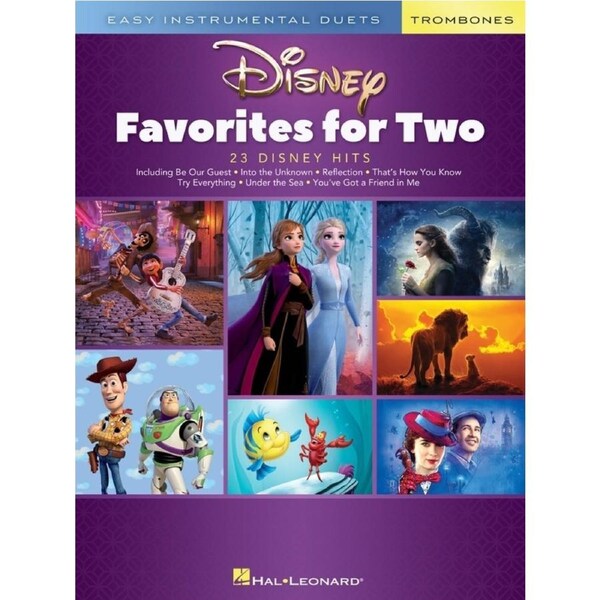 Disney Favorites For Two For 2 Trombones Softcover Book (Trombone ...