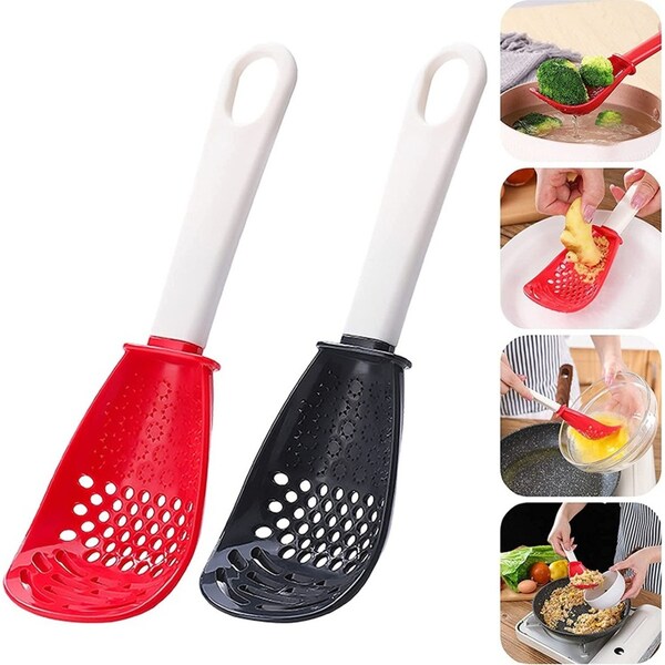 2 pack Kitchen multifunctional cooking spoon silicone kitchenware ...
