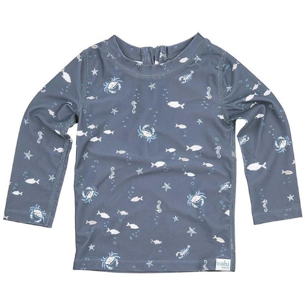 Toshi Swim Rashie Long Sleeve Neptune - Size 2 | Woolworths