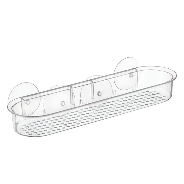 iDesign Classic 38x11cm Suction Shelf Shower/Tub Caddy Organiser ...