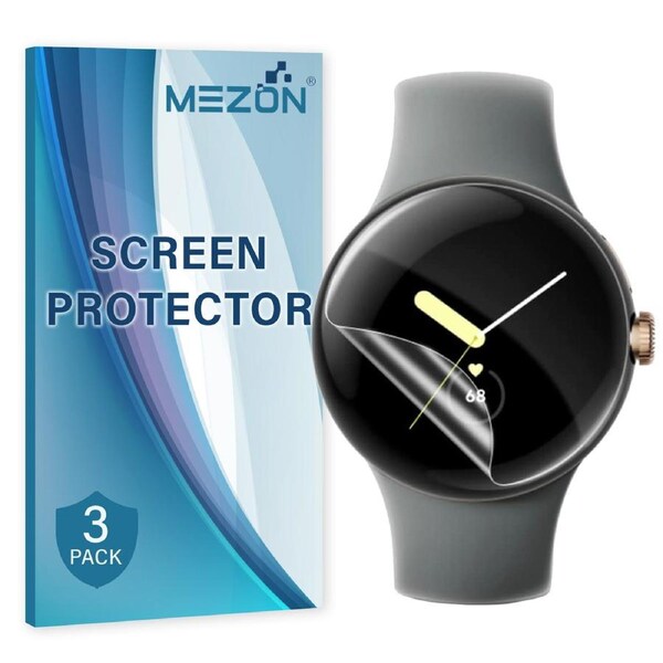 [3 Pack] Google Pixel Watch Ultra Clear TPU Film Screen Protectors by ...