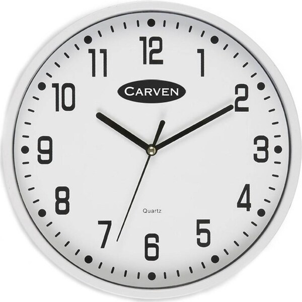 Carven Wall Clock 225mm White | Woolworths