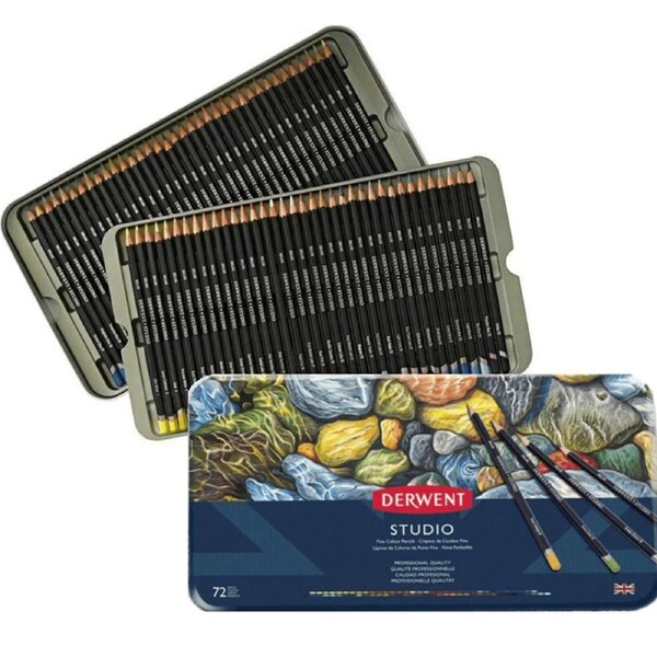 Derwent Studio Colour Pencils Tin 72 Professional | Woolworths