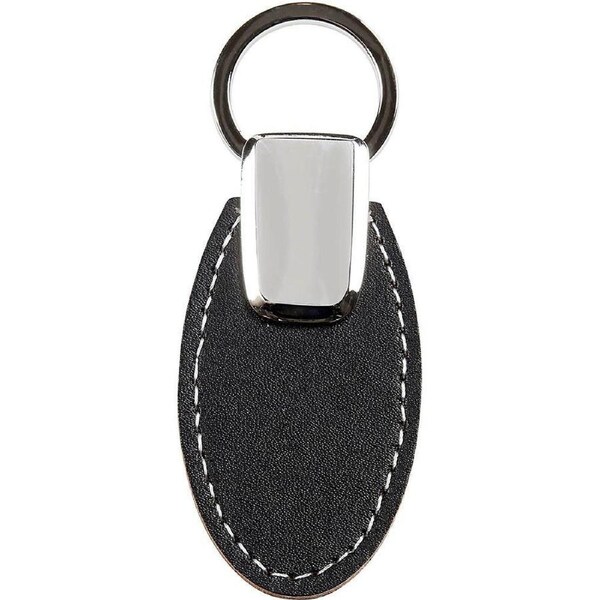 Rexel ID Oval Shape Key Ring PU Leatherette Oval Black | Woolworths