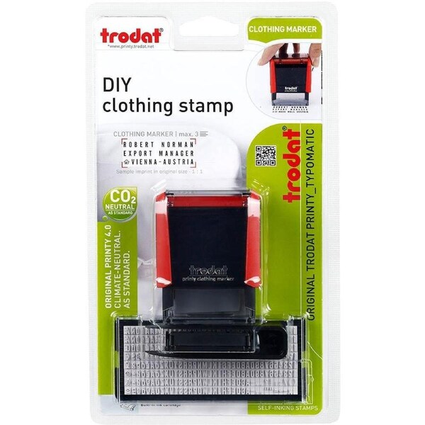 Trodat 4911 Eco Printy Self-Inking Stamp 38x14mm Clothing Stamp | Woolworths