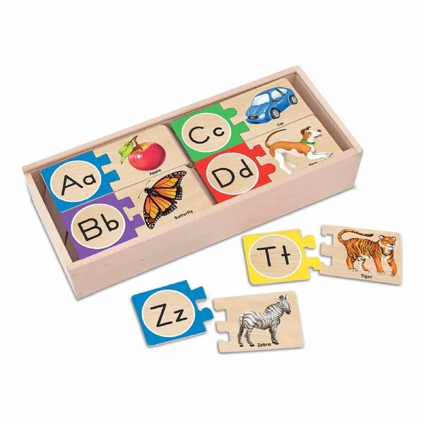 Melissa and Doug - Self-Correcting Alphabet Letter Puzzles | Woolworths
