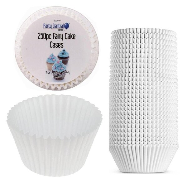 250PCS Baking Patty Pans Muffin Cases Liners White Cake Boards Cupcake ...