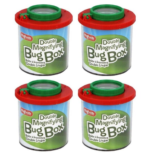 4x Magnoidz 15cm Worlds Best Double Magnifying Bug Box Kids Play Fun ...