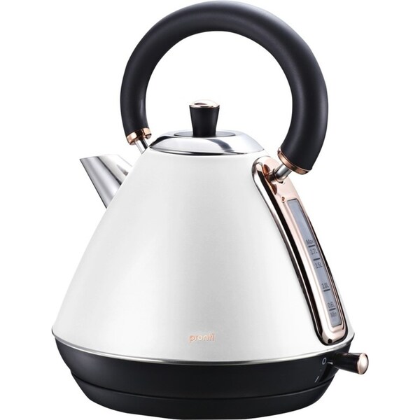 Pronti 1.7L Rose Trim Collection Kettle - White | Woolworths