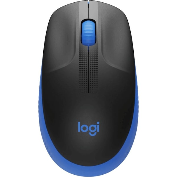 Logitech M190 Wireless Full Size Mouse Charcoal Black Blue | Woolworths
