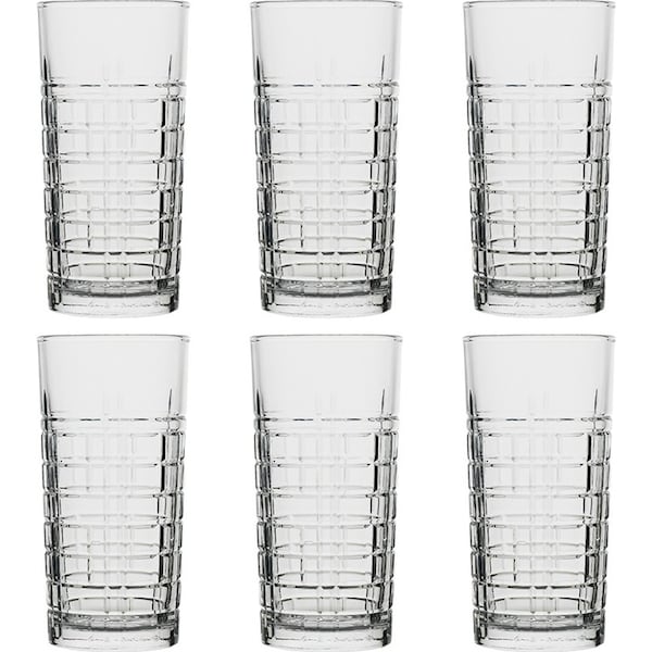 6pc Ecology Jasper 320ml Hi Ball Glass Drink Tumblers Cocktail Glasses ...