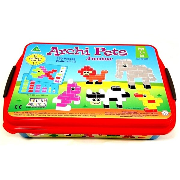 The Little Architect Kids Building Blocks Set 350pcs Archi Pets Junior ...