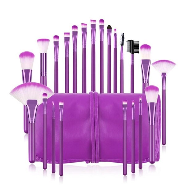 Catzon 22 Pcs Makeup Brushes Blush Fan Eyeshadow Brushes Set with ...