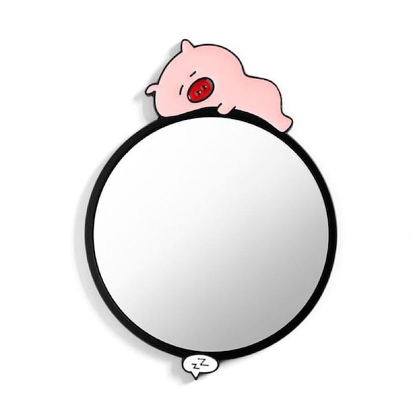 Catzon Makeup Mirror Cute Cartoon Portable Pocket Mirror-Pig | Woolworths